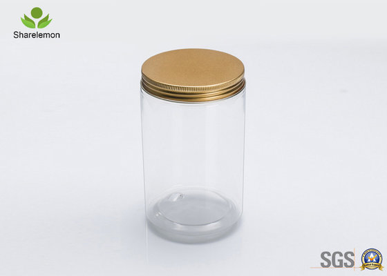 800ml Clear Plastic Cream Jars Plastic Food Storage Container with White Caps