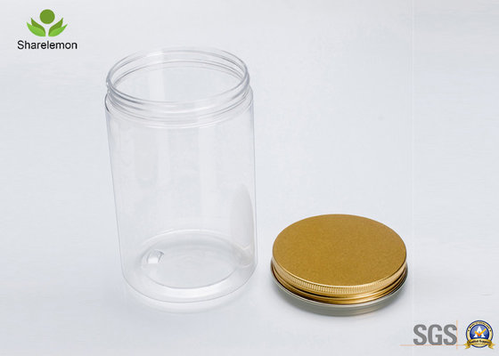 800ml Clear Plastic Cream Jars Plastic Food Storage Container with White Caps