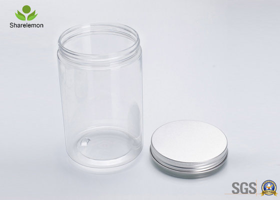 800ml Clear Plastic Cream Jars Plastic Food Storage Container with White Caps