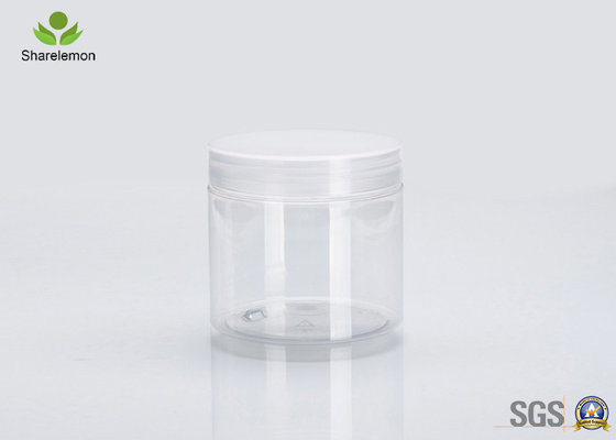 400g Clear Plastic Cosmetic Container / Plastic Cream Jars with Golden Lids