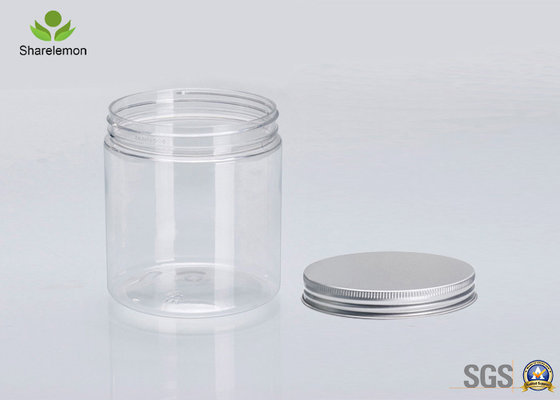 Clear 500ml Plastic Cream Jar Plastic Cosmetic Jar with Different Color Cap