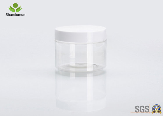 300ml Skin Care Plastic Cosmetic Jars with Screw Cap Transparent