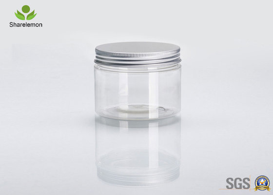 300ml Skin Care Plastic Cosmetic Jars with Screw Cap Transparent