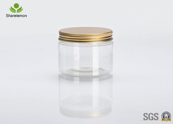 300ml Skin Care Plastic Cosmetic Jars with Screw Cap Transparent