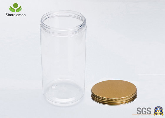 1000ml Clear Plastic  Cosmetic Jars / Plastic Storage Container for Food Packing