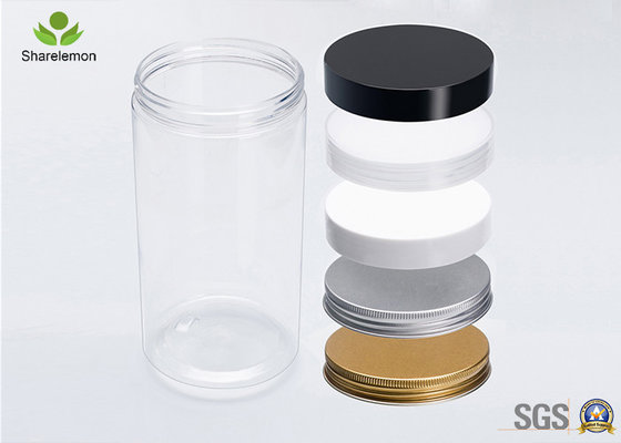 1000ML High Capacity clear plastic bottles With Lid for Bulk Memory , Food Packing
