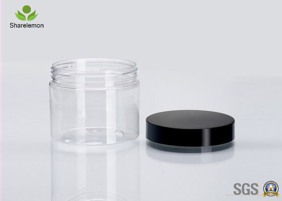 350ml Transparent Plastic Cosmetic Jars Wide Mouth for Sleep Mask