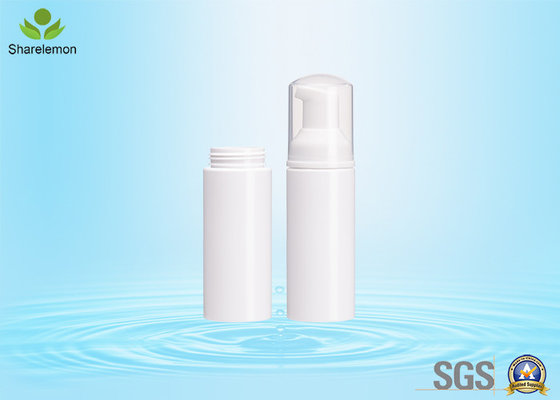 60ml Empty Cosmetic Bottles / Empty Plastic Bottles for Foam Cleanser White