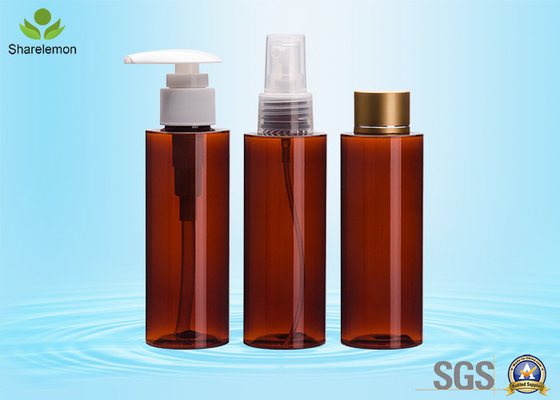 120ML Amber Plastic Foam Bottle / Plastic Pump Bottles with Pump Sprayer