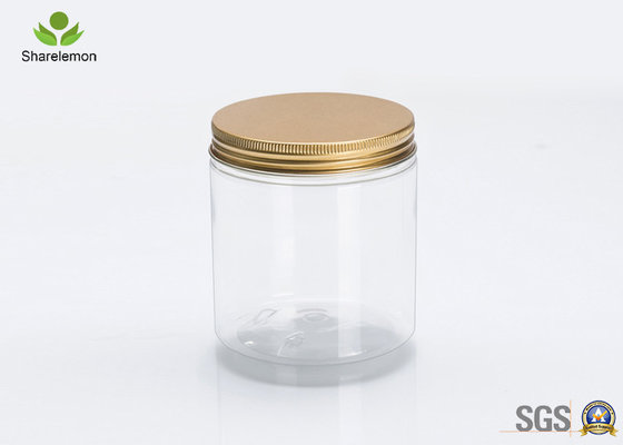 500ml Transparent Plastic Lotion Jars for Cosmetic Cream Packing