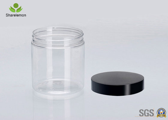 500ml Transparent Plastic Lotion Jars for Cosmetic Cream Packing