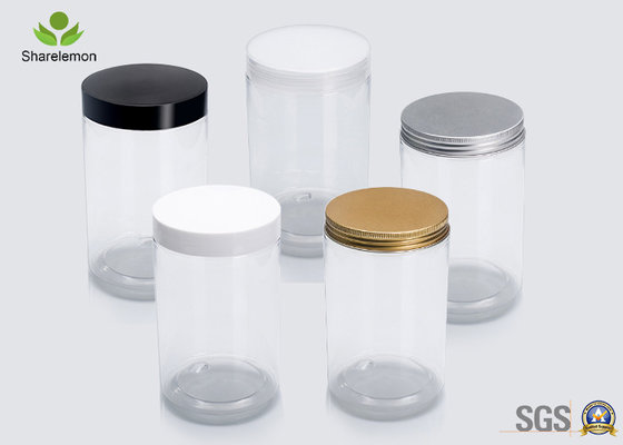 800ml Transparent Plastic Cosmetic Jars for Cookies Packing Environmental