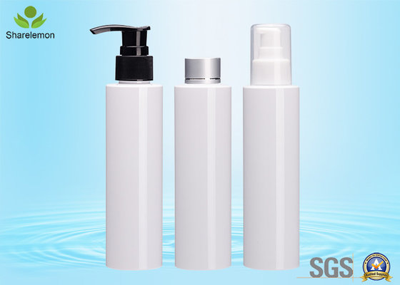 Plastic Cosmetic Bottle / Plastic Pump Bottles with Pump Sprayer 150ml White