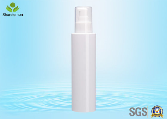 Plastic Cosmetic Bottle / Plastic Pump Bottles with Pump Sprayer 150ml White