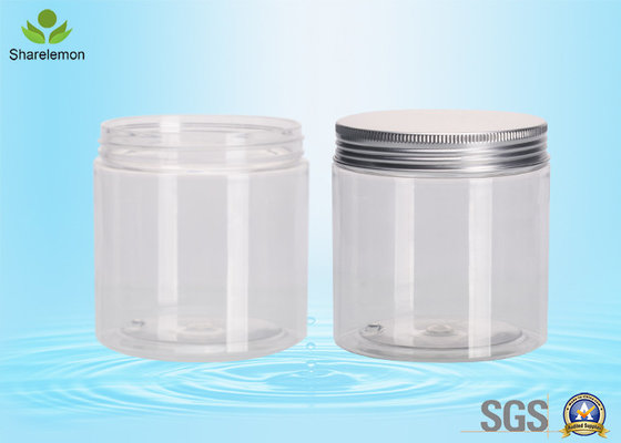 400ml Plastic Cosmetic Cream Jars with Silver Caps for Body Lotion