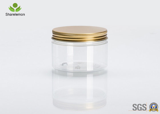 250ml Plastic PET Cosmetic Jars Travel Set with Aluminum and PP Cap