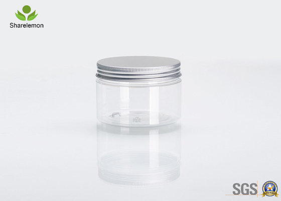 250ml Plastic PET Cosmetic Jars Travel Set with Aluminum and PP Cap