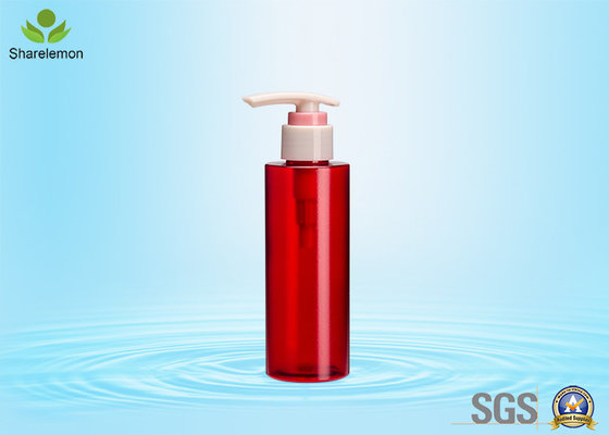 150ml Red Plastic Cosmetic Bottles with Pump Sprayer for Makeup