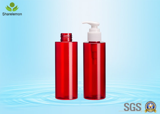 150ml Red Plastic Cosmetic Bottles with Pump Sprayer for Makeup