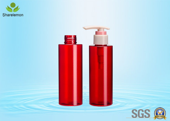150ml Red Plastic Cosmetic Bottles with Pump Sprayer for Makeup