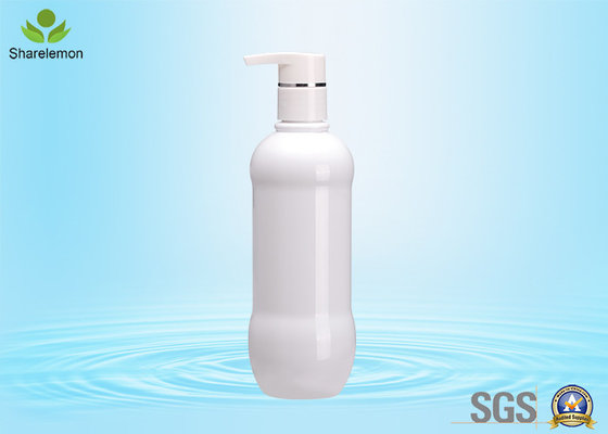 Customized 300ml White Shampoo Pump Bottle , Plastic Pump Spray Bottle