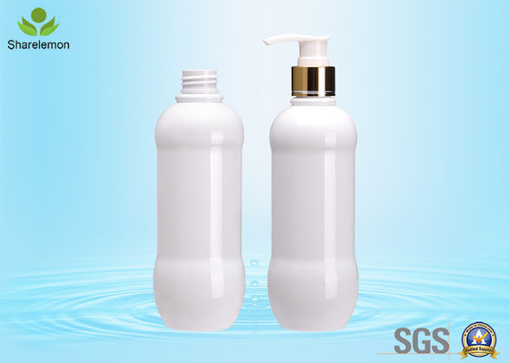 Customized 300ml White Shampoo Pump Bottle , Plastic Pump Spray Bottle