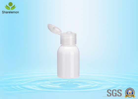 30ml Mini Clear Plastic Cosmetic Bottles with Black Screw Cap for Face Lotion