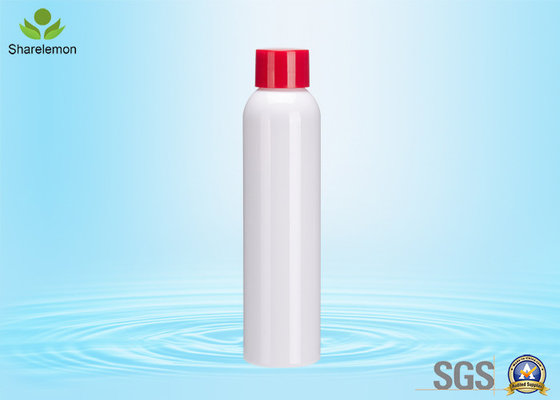 75ml White Plastic Cosmetic Bottles with Red Screw Cap for Face Lotion