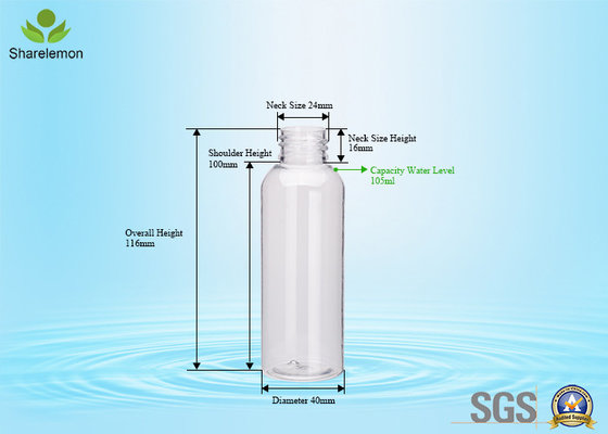 105ML PET Fine Mist Spray Bottle with Sprayer , Custom logo Plastic Spray Bottle with Cap