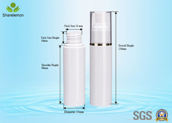 65ml White Plastic Lotion Bottles for Foam Cleaner with Dust Cap