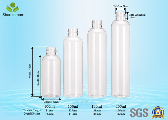 170ml Custom Empty Plastic Cosmetic Bottles, Plastic Squeeze Bottles