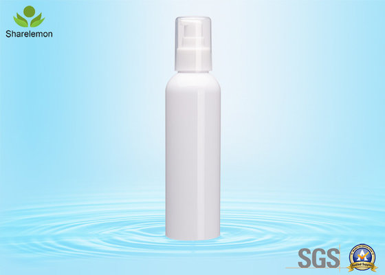 125ml White Plastic Bottles Plastic Cosmetic Bottles with Pump Sprayer