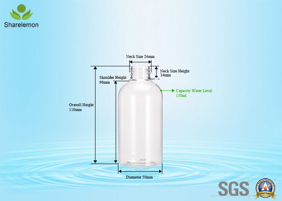 150ml Plastic Cosmetic Bottles / Shower Gel Lotion Bottle with Pump