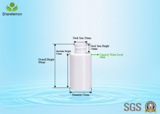 40ml Fine Mist Spray Bottle / Plastic Cosmetic Bottles with Fine Mist Spray Sealing Type