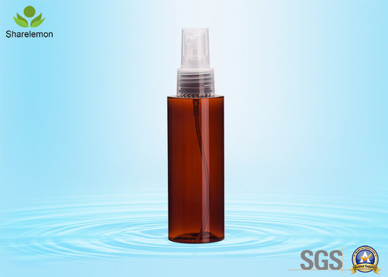 120ml Amber Empty Plastic Cosmetic Round Bottles with Pump or Cap