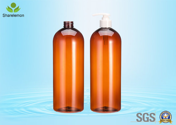 1000ml Amber New Arrival High Fashion Cylinder Plastic Huge Bottle