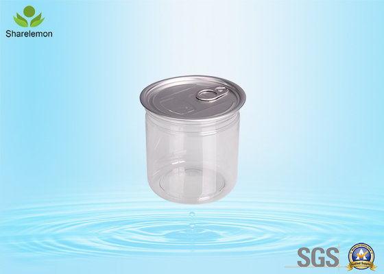 420ml Durable Clear Plastic Cylinder Jar Anti - Oil for Cookies