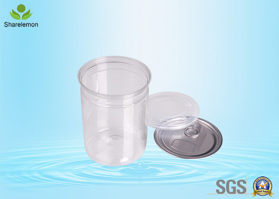 570ml Clear Large Plastic Food Containers Plastic Jar with Lids for Food Packing