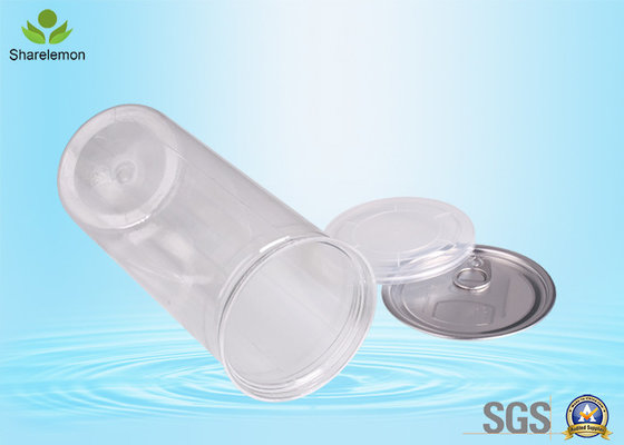 1030ml Transparent Plastic Food Jar for Dry Food Packing with Pop - Top Lid