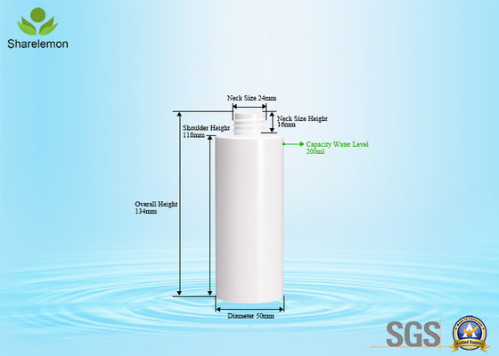 200ml Plastic Cosmetic Bottles / Plastic Pump Bottles For Shampoo with Pump Sprayer