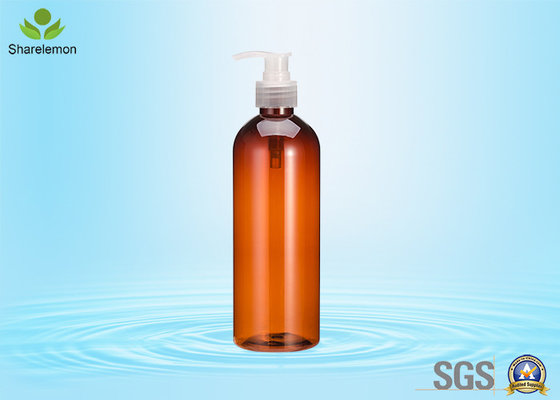 500ml Plastic Cylinder Amber Color Bottle for Lotion Panckaging