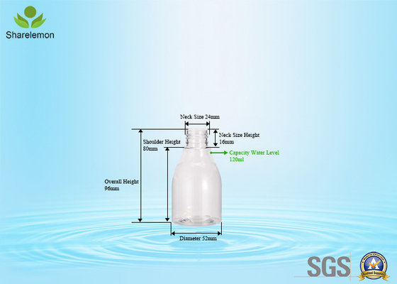 120ml Empty Transparent Clear Containers Bottle for Makeup Cosmetic Cream Packaging