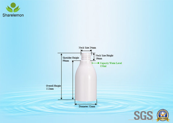 150ml Cylinder Shape Empty Cosemtic Bottles with Fine Mist Spray / Screw Cap