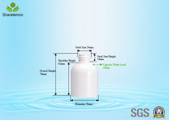 100ml Plastic Empty Cosmetic Bottles for Eyes Cream Packaging , Empty Foam Pump Bottles