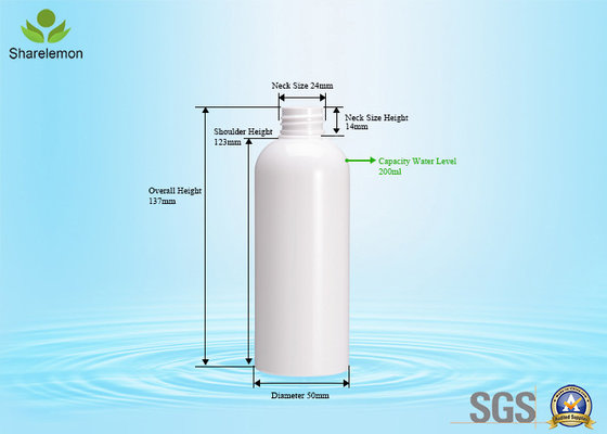 Pet 200ml Body Lotion Bottles Plastic Cream Bottles with Pump Small Plastic Makeup Containers