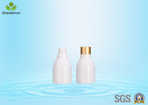 120ML White PET Cosmetic Bottles , Plastic Olive Oil Bottle with Cap