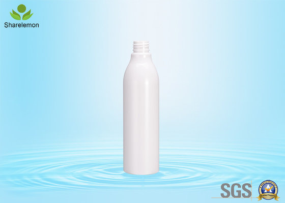 300ML Eco-friendly White Empty Round PET Plastic Bottle For Shower Gel
