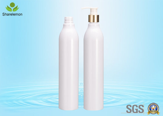 Cylinder Round 400ml Plastic Cosmetic Bottles with Lotion Pump