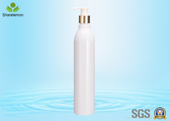 Cylinder Round 400ml Plastic Cosmetic Bottles with Lotion Pump