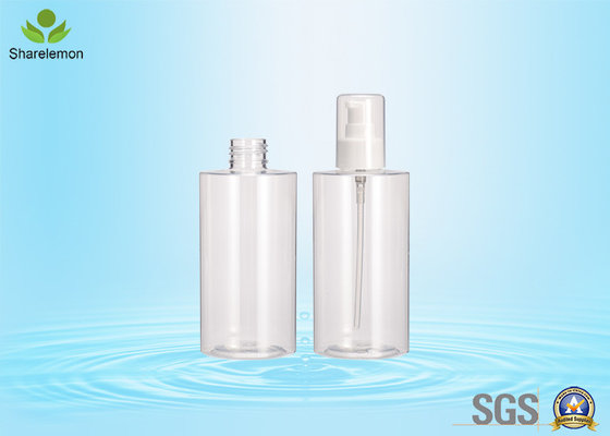 250ml Transparent Plastic Pump spray Bottles for Cosmetic Packaging